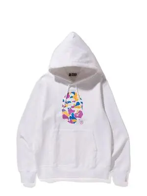 A BATHING APE X Anti Social Club La Exclusive City Camo Pullover Hoodie - White