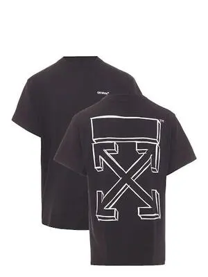 Off-White Off Off Marker Arrows Sketch Oversized Tshirtin - Black/white