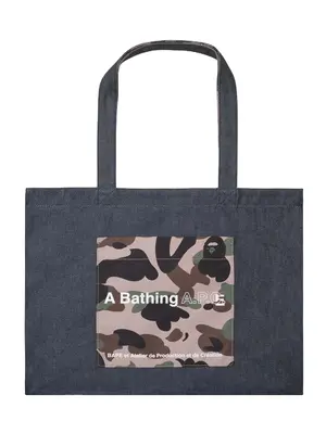 A BATHING APE X A.p.c Dough Tote Bag - Denim/camo