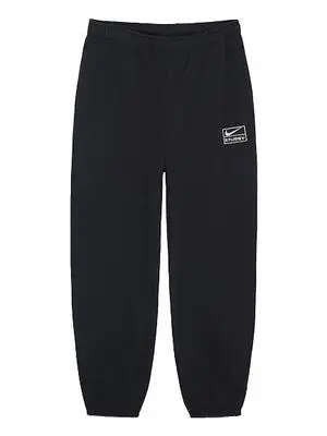 StÜssy X Nike Stone Washed Fleece Sweatpants - Black