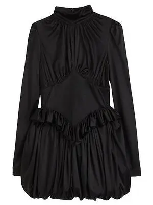 Rabanne H&m Jersey Puffskirt Dress - Black
