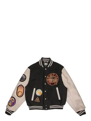StÜssy X Dries Van Noten Varsity Jacket - Black