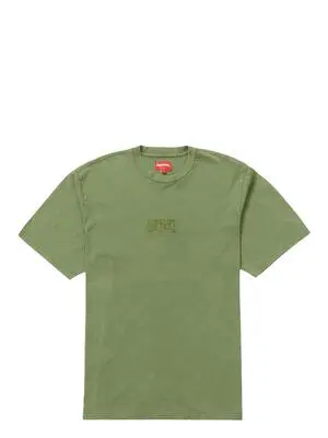 Supreme Acid Wash Short Sleeve Top Olive