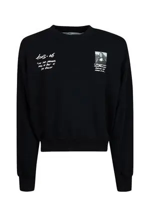 Off-White Graphic Print Sweatshirt - Black/white