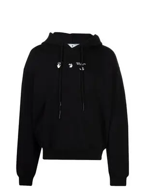 Off-White Marker Hoodie - Black/red