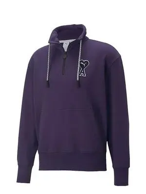 PUMA Half Zip Sweatshirt - Deep Plum