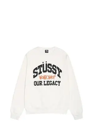 StÜssy X Our Legacy Ol Collegiate Crewneck Sweatshirt - Natural