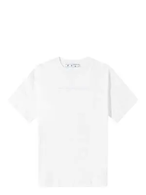 Off-White Marker Oversized Skate T-shirt - White Blue