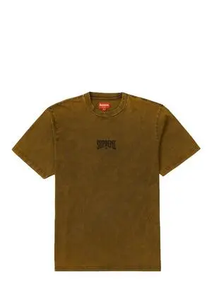 Supreme Acid Wash Short Sleeve Top - Rust