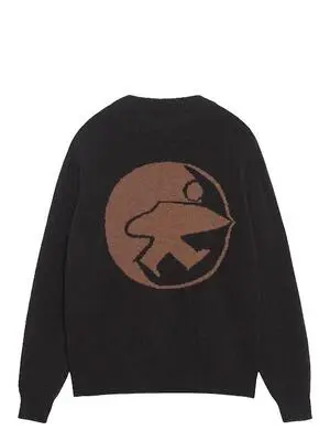 StÜssy X Our Legacy Knitted Roundneck - Dark Brown Surfman