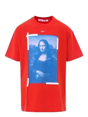 Off-White Mona Lisa Oversized T-shirt - Red