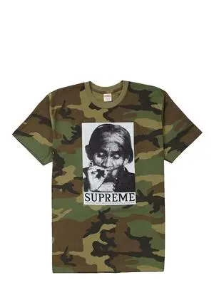 Supreme Aguila Tee Shirt Woodland Camo