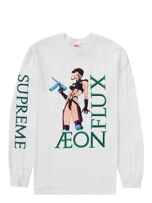 Supreme Aeon Flux Long Sleeve Tee Shirt White