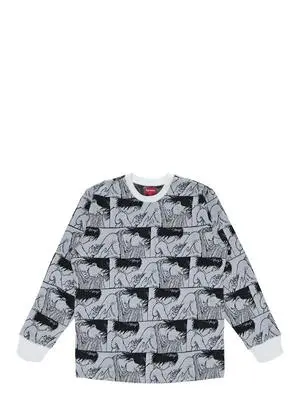 Supreme Akira Syringe Jacquard Long Sleeve Top - White