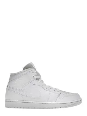 JORDAN 1 Mid Triple Sneakers - White