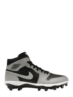 JORDAN Jordan 1 Mid TD Cleat Black/light Smoke Grey/white