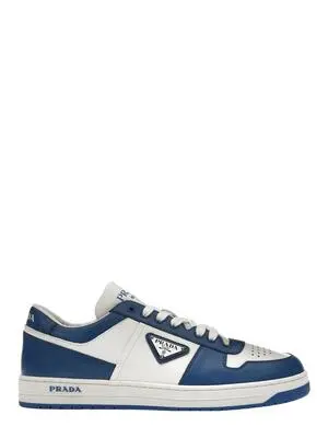 Prada Downtown Low Top Sneakers White/cobalt Blue