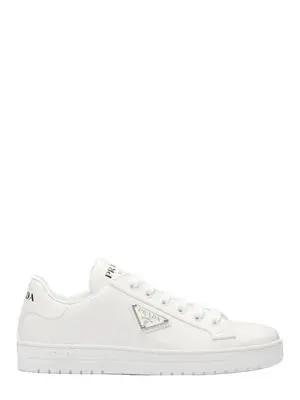 PRADA Downtown Leather Low-Top Sneakers