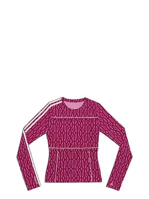 Adidas Ivy Park Monogram Top - Bold Pink