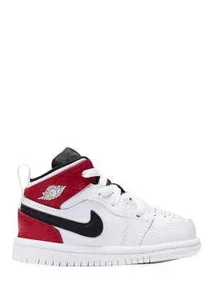 JORDAN Jordan 1 Mid Sneakers White/black/gym Red