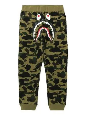 A BATHING APE 1st Camo Shark Slim Sweat Pants - Green