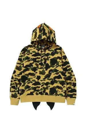 A BATHING APE 1st Camo Shark Relaxed Fit Pullover Hoodie - Yellow