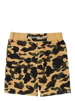 A BATHING APE 1st Camo Sweat Shorts - Yellow