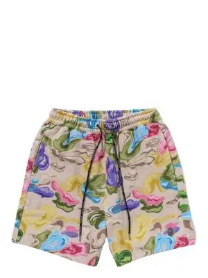 A BATHING APE A Bathing Ape Art Camo Sweat Shorts Multicolor