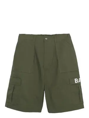 A BATHING APE 6 Pocket Wide Fit Shorts - Olive Drab