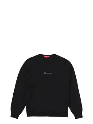 Supreme Fuck Everybody Sweater - Black