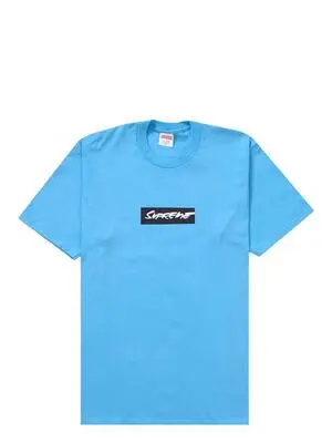 Supreme Futura Box Logo Tee Shirt Bright Blue