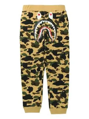 A BATHING APE 1st Camo Shark Slim Sweat Pants (ss22) Yellow