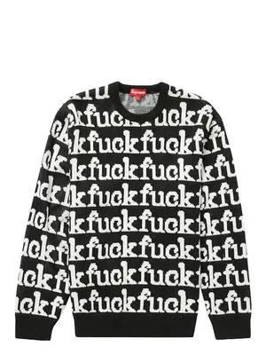 Supreme Printed Sweater - Black