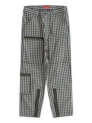 Supreme Gingham Flight Pant - Black