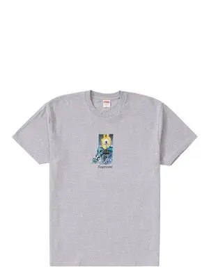 Supreme Ghost Rider Tee Shirt - Heather Grey