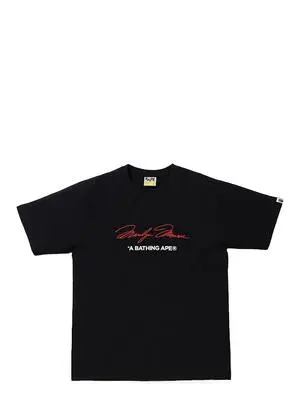 A BATHING APE X Marilyn Monroe Signature Tee Shirt - Black