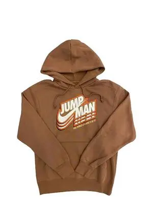 JORDAN Jumpman Fleece Pullover Hoodie - Archaeo Brown