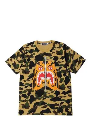 A BATHING APE 1st Camo Tiger T-shirt - Yellow