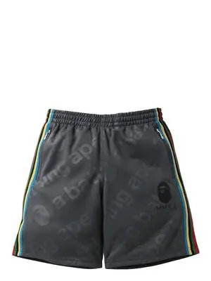 A BATHING APE Side Tape Jersey Shorts - Grey