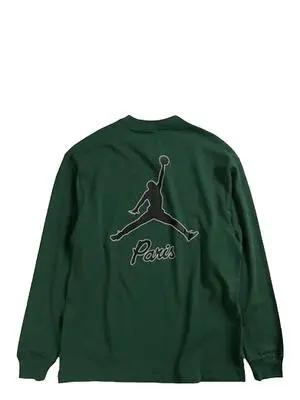 JORDAN Paris Saintgermain Long Sleeve Tee - Noble Green