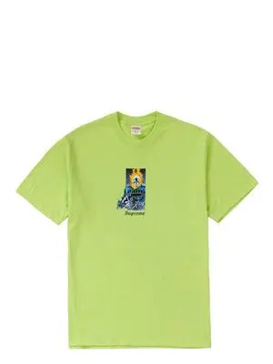 Supreme Ghost Rider Tee Shirt - Neon Green