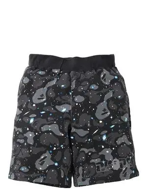 A BATHING APE Space Camo Sweat Shorts - Black