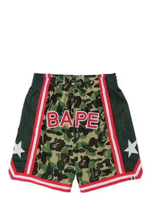 A BATHING APE Abc Basketball Shorts - Green
