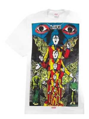 Supreme Gilbert & George Life Tee Shirt White