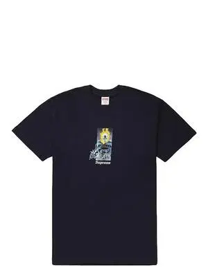 Supreme Ghost Rider Tee Shirt Navy Blue
