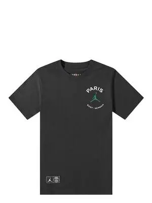 JORDAN Paris Saintgermain Tee Shirt - Black/noble Green