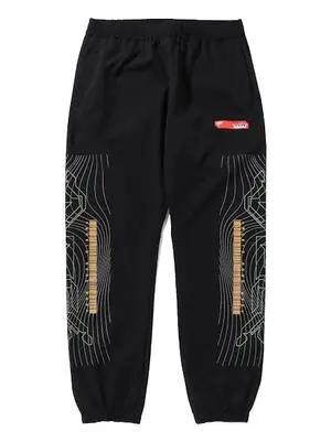 A BATHING APE Graphic Track Pants - Black