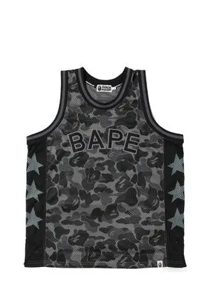 A BATHING APE Abc Basketball Tank Top - Black