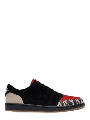 JORDAN 1 Retro Low Og Sp Solefly - Black/sport Red/beige