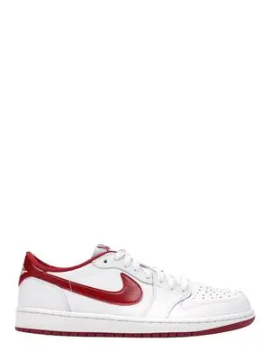 JORDAN Air 1 Retro Low - White/varsity Red